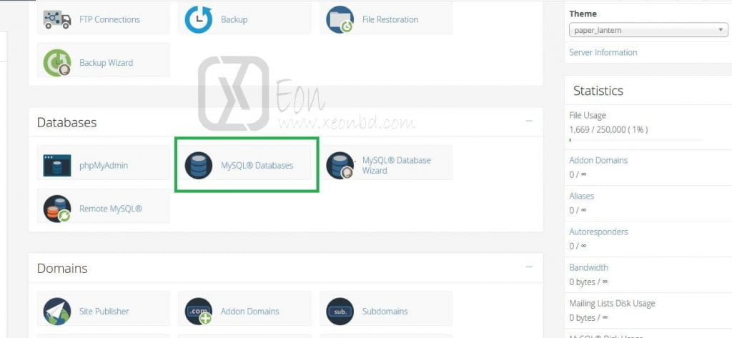 How to Repair MySQL Database using cPanel - XeonBD